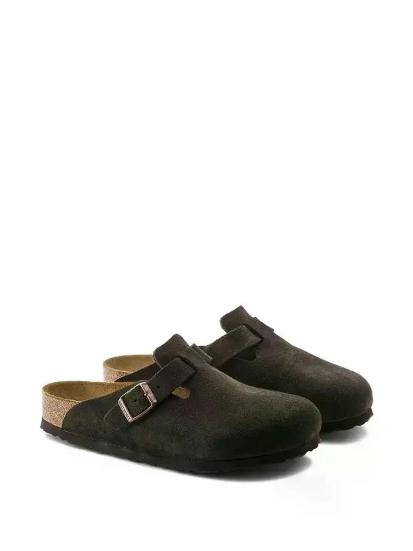BIRKENSTOCK Boston Buckled Mules - Brown