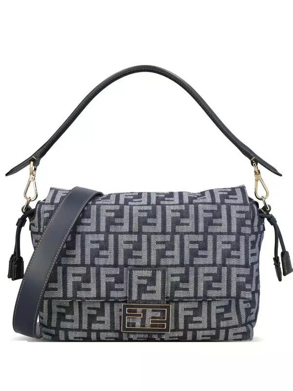 Fendi Logo Shoulder Bag - Blue