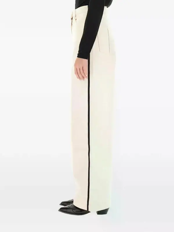 PETER DO Wide-leg Jeans With Stripe Detail