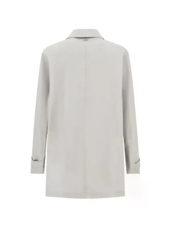 Herno Wool 3-layer Button-down Coat - Grey