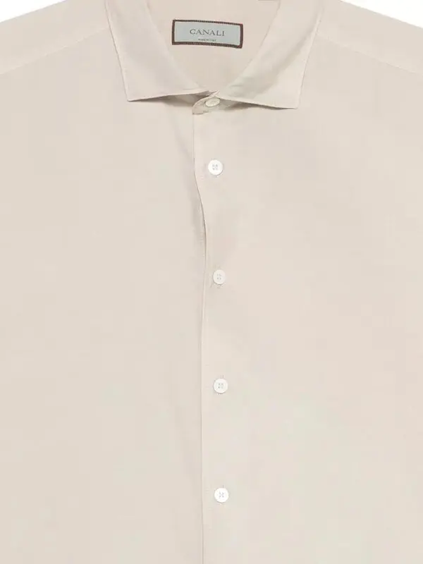 Canali Buttoned Shirt - Neutrals