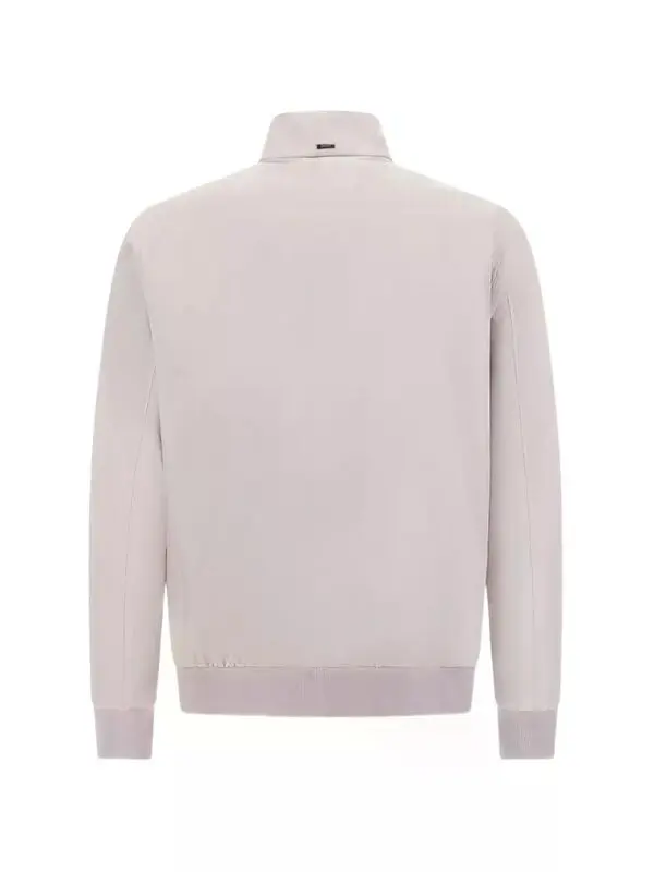 Herno Zip-up Wool Bomber Jacket - Neutrals