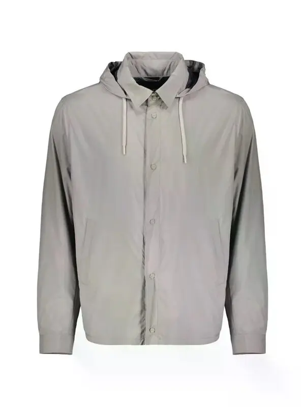 Herno Hooded Button Jacket