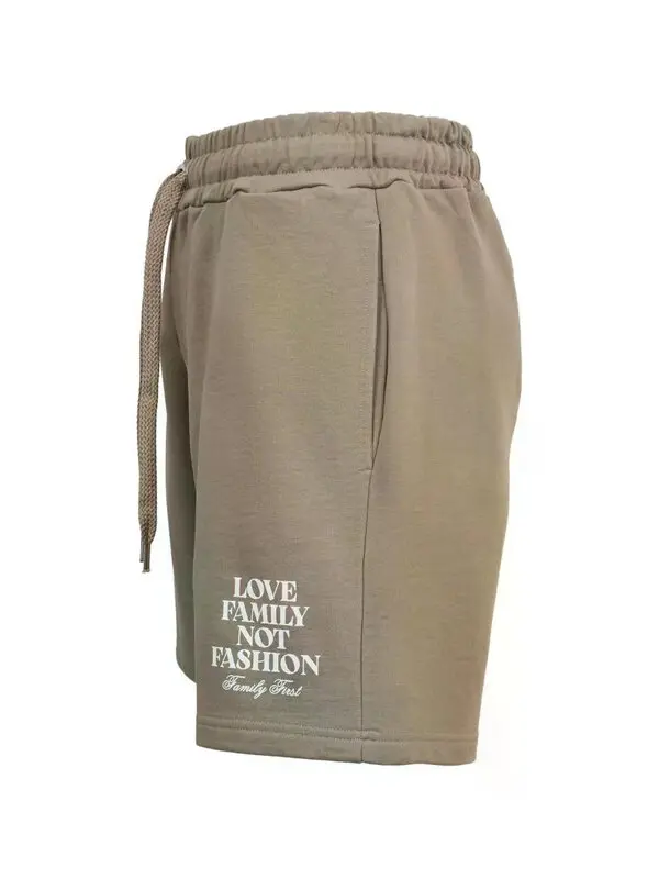 FAMILY FIRST Graphic-detail Drawstring Shorts - Green