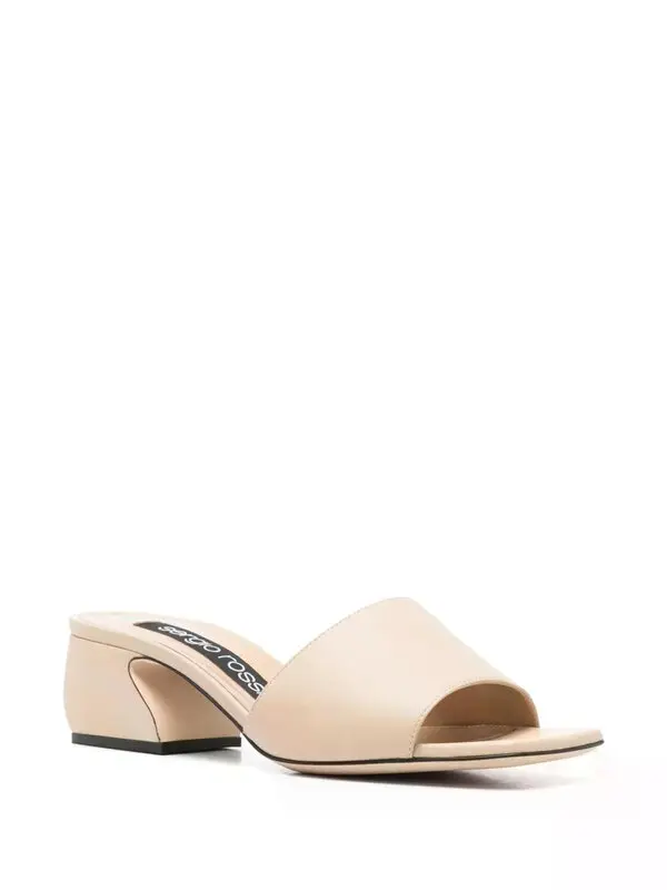 SERGIO ROSSI Sculpted-heel Sandals