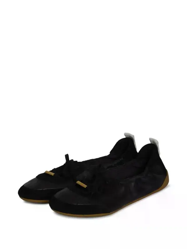 Chloé Kick Ballerina Lace-up Ballet Flats - Black