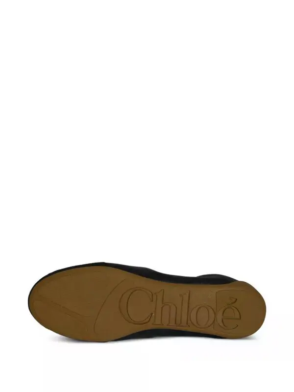 Chloé Kick Ballerina Lace-up Ballet Flats - Black