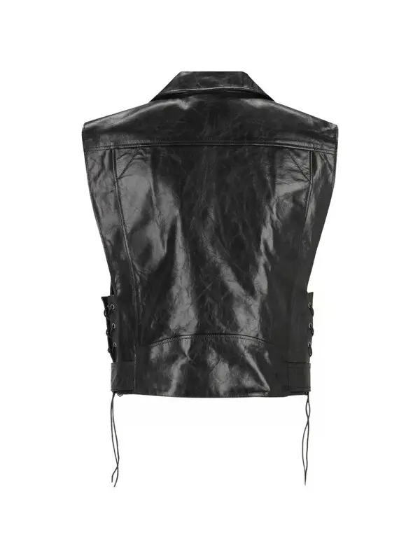 Saint Laurent Leather Biker Vest