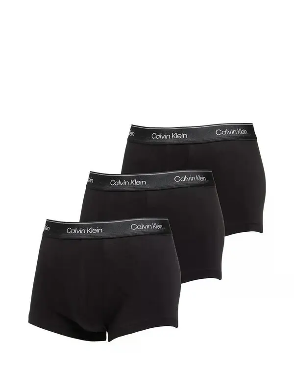 Calvin Klein Logo-waistband Boxers - Black