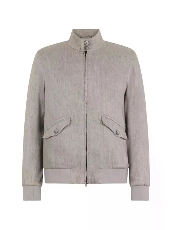 Herno High-neck Bomber Jacket - Grey