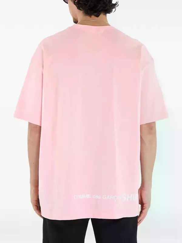 Comme Des Garçons Logo-print T-shirt - Pink