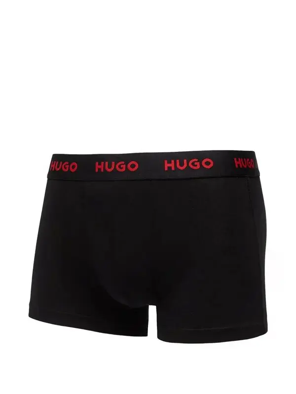 Hugo Logo-waistband Patterned Trunks