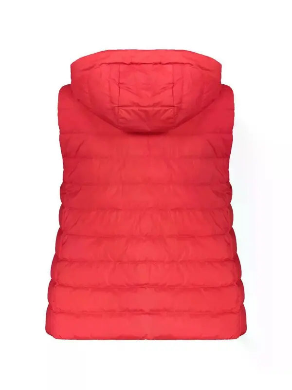 Herno Hooded Quilted Gilet - Red