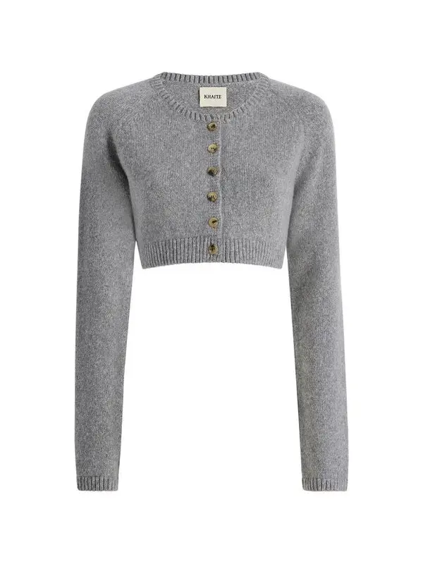 Khaite Long-sleeve Cardigan - Grey