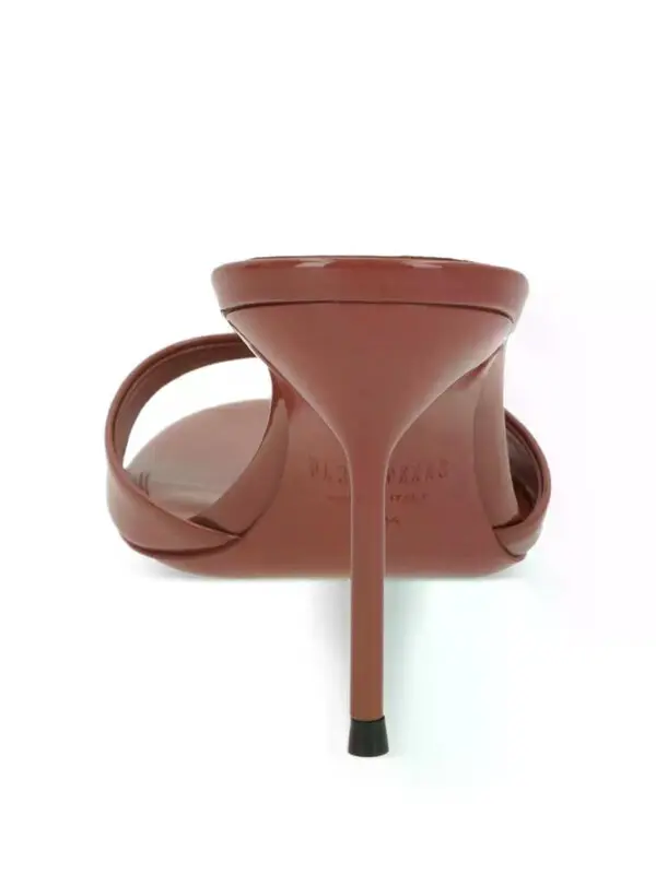 Paris Texas 7cm Lidia Mules In Desert Rose Leather - Brown