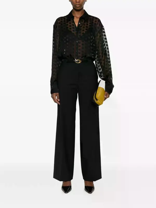 PT TORINO Belt-loop Wide Leg Trousers