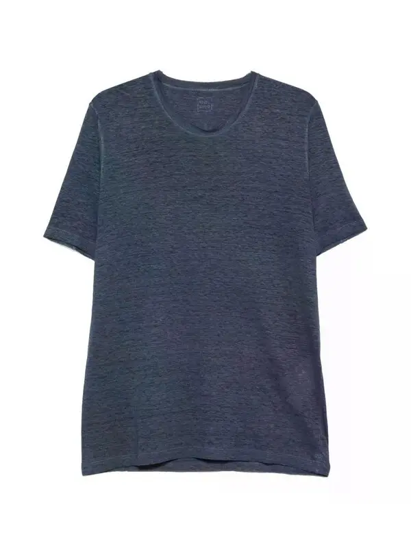 120% Lino Crew-neck Linen T-shirt