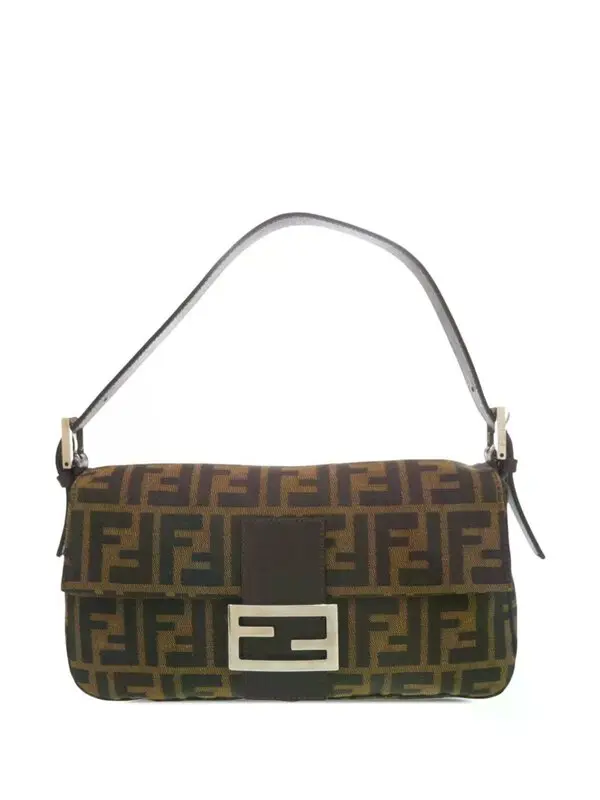 Fendi Zucca Canvas Baguette - Brown