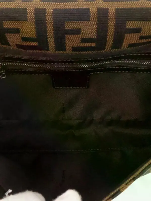 Fendi Zucca Canvas Baguette - Brown