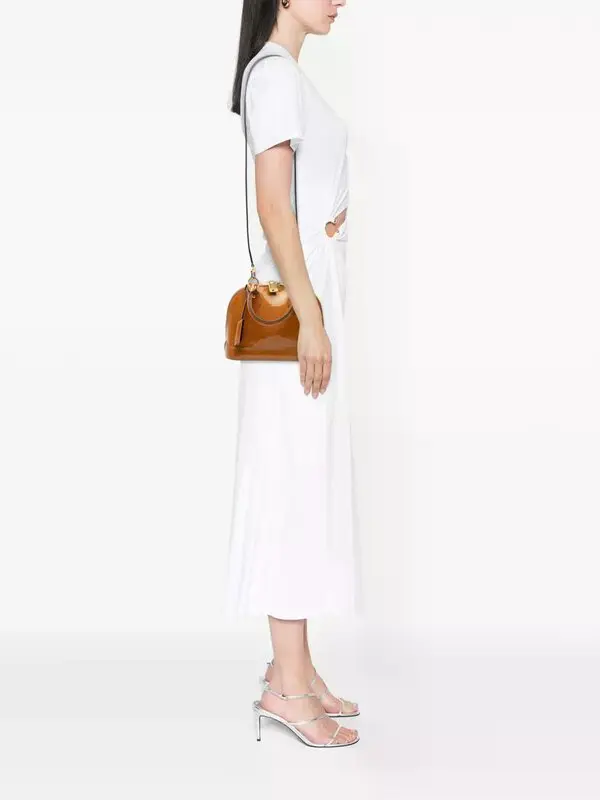 LOUIS VUITTON Monogram Vernis Alma Bb Satchel - Brown