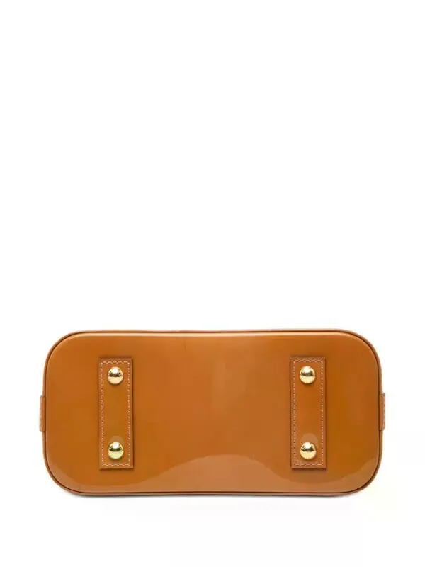LOUIS VUITTON Monogram Vernis Alma Bb Satchel - Brown