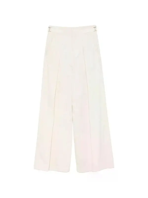 ERMANNO FIRENZE Pleated Striped Trousers