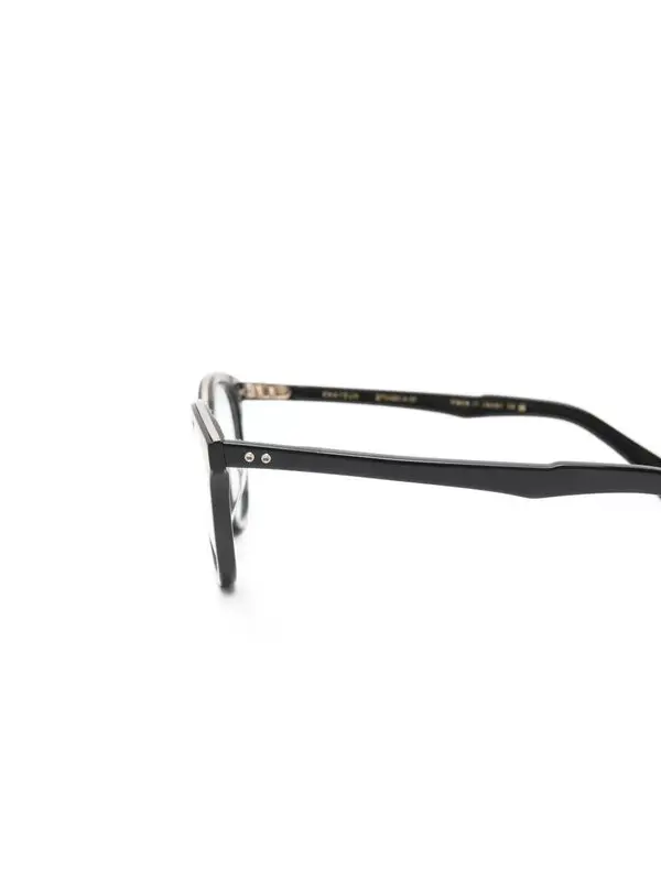 Dita Khaysun Round-frame Glasses - Black