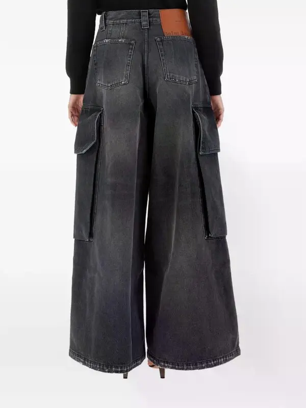 Palm Angels Wide Leg Jeans