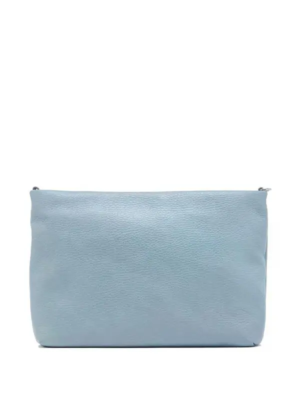 GIANNI CHIARINI Leather Clutch With Detachable Strap