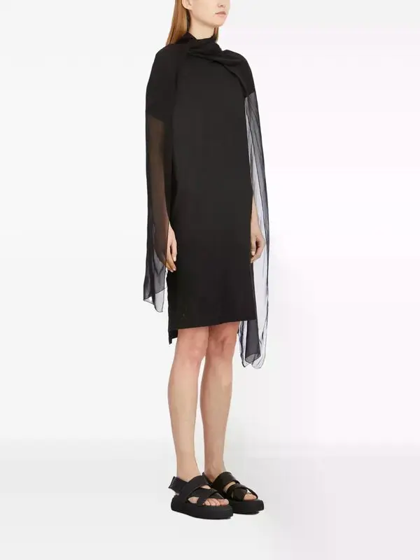 Masnada Scarf-detail Midi Dress