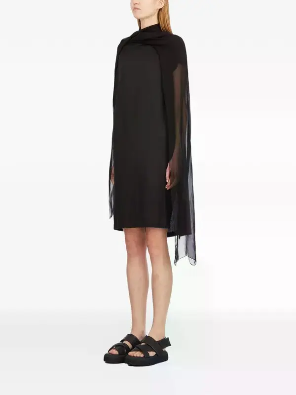 Masnada Scarf-detail Midi Dress