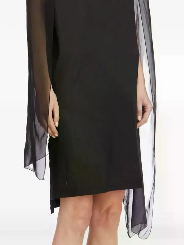 Masnada Scarf-detail Midi Dress