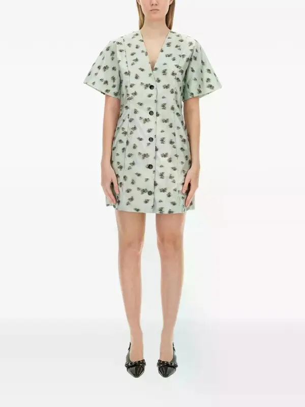 GANNI Floral Mini Dress