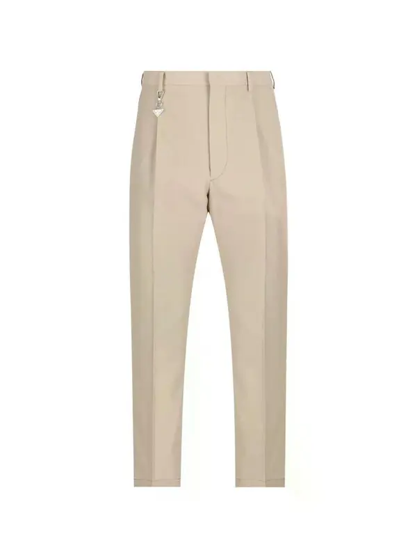 Prada Pleated Pressed-crease Trousers
