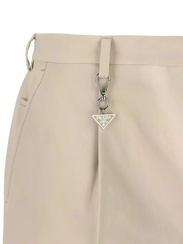 Prada Pleated Pressed-crease Trousers