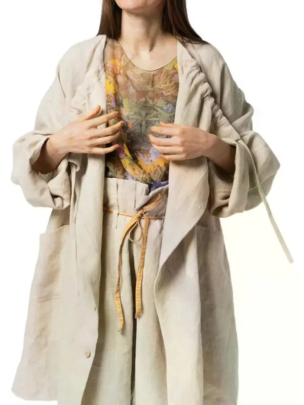ANNTIAN Patch-pocket Trench Coat