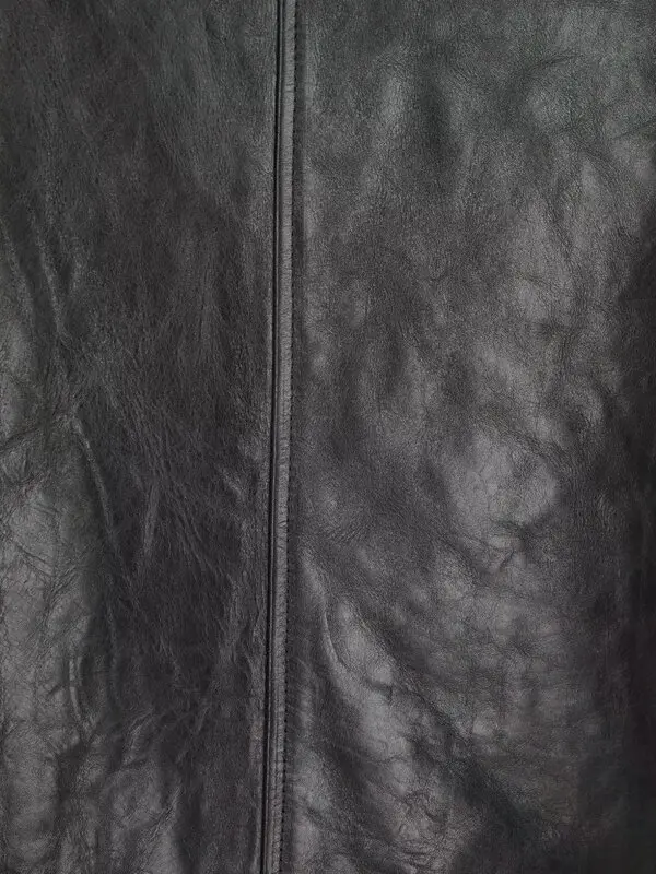 Saint Laurent Belted Leather Midi Skirt