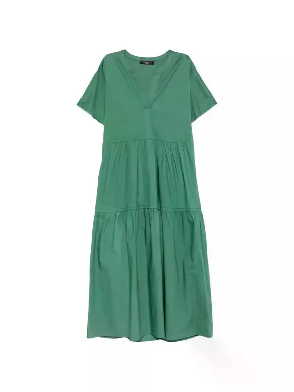 Max Mara V-neck Midi Dress