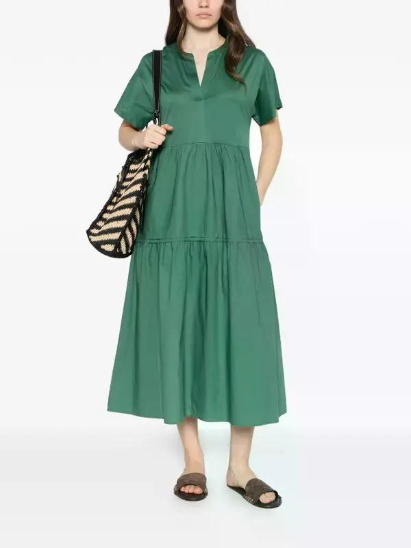 Max Mara V-neck Midi Dress