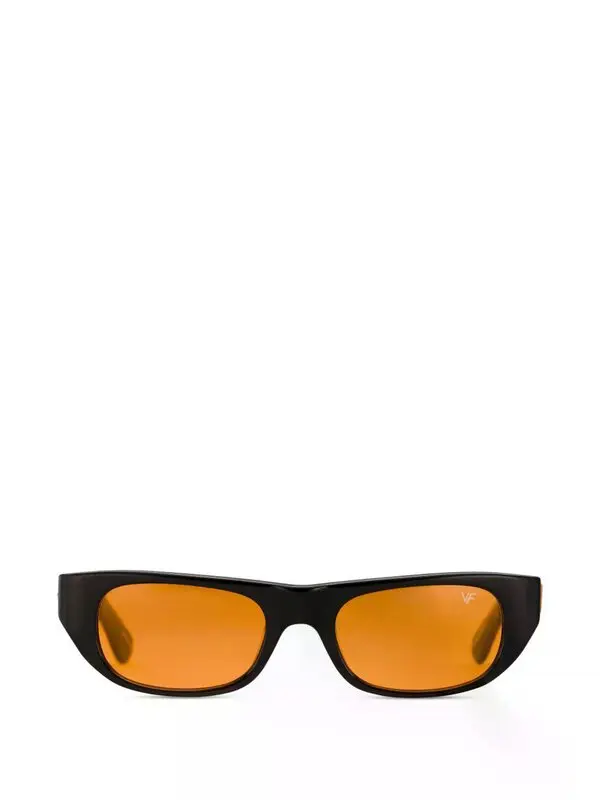 VINTAGE FRAMES COMPANY Bowery Rectangle Sunglasses - Black