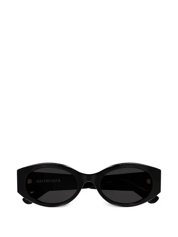 Balenciaga Oval-frame Sunglasses - Black