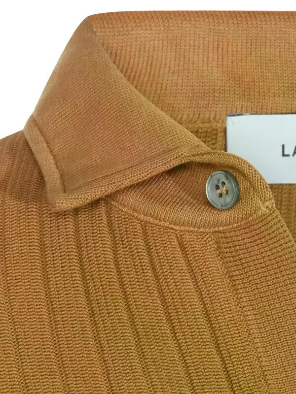 LARDINI Ribbed Buttoned Shirt