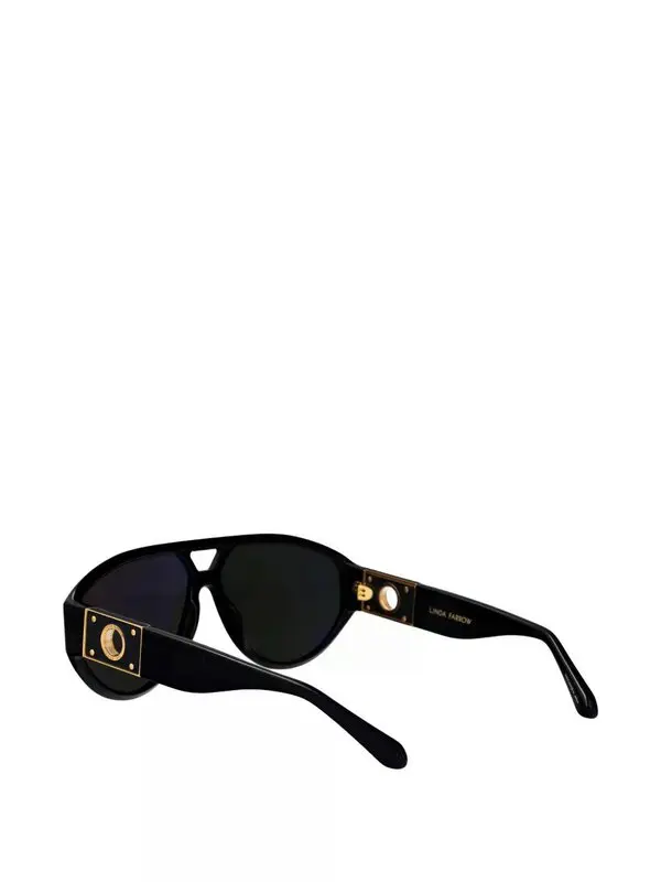 Linda Farrow Portia Geometric Sunglasses