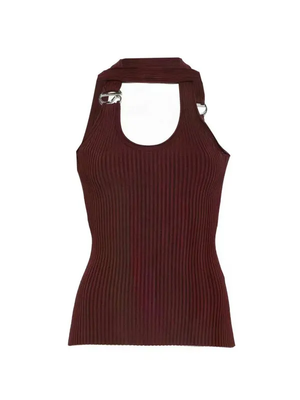 Coperni D-ring Knit Top - Brown