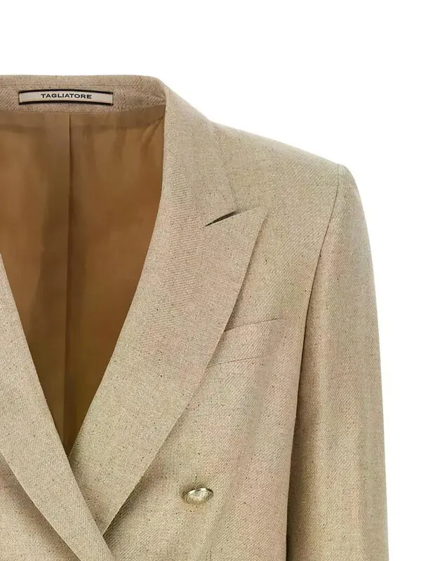 Tagliatore Jasmine Double-breasted Blazer With Peak Lapels - Neutrals