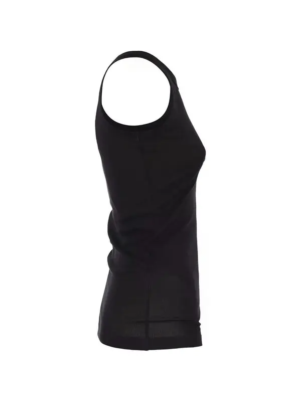 Sportmax Ribbed Knit Racerback Tank Top