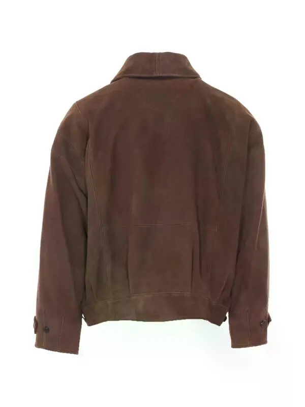Auralee Button-up Suede Jacket - Brown