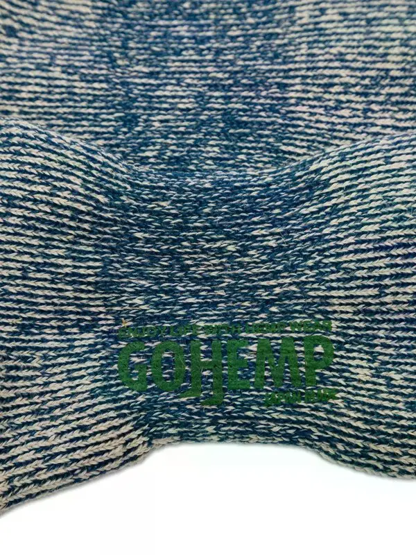 Anonymous Ism Textured Crew Socks - Blue