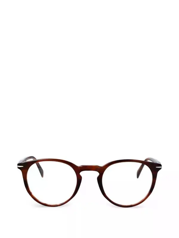 DB EYEWEAR BY DAVID BECKHAM Round Frame Glasses - Brown