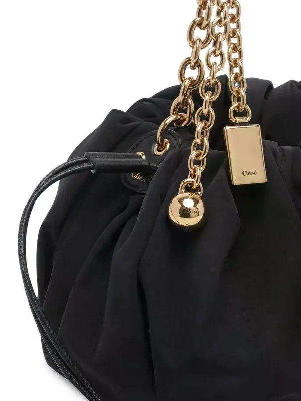 Chloé Plissé Clutch - Black